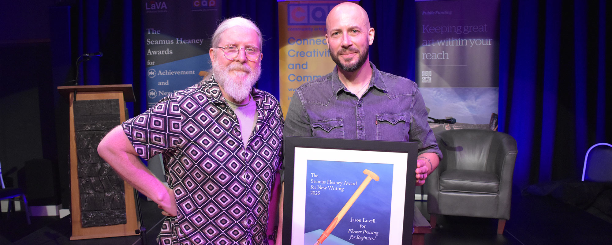 Congratulations to Jason Lovell, the Winner of The Seamus Heaney Award ...